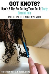 How To Get Knots Out Of Curly Mixed Hair (Without Yanking Or Cutting!)